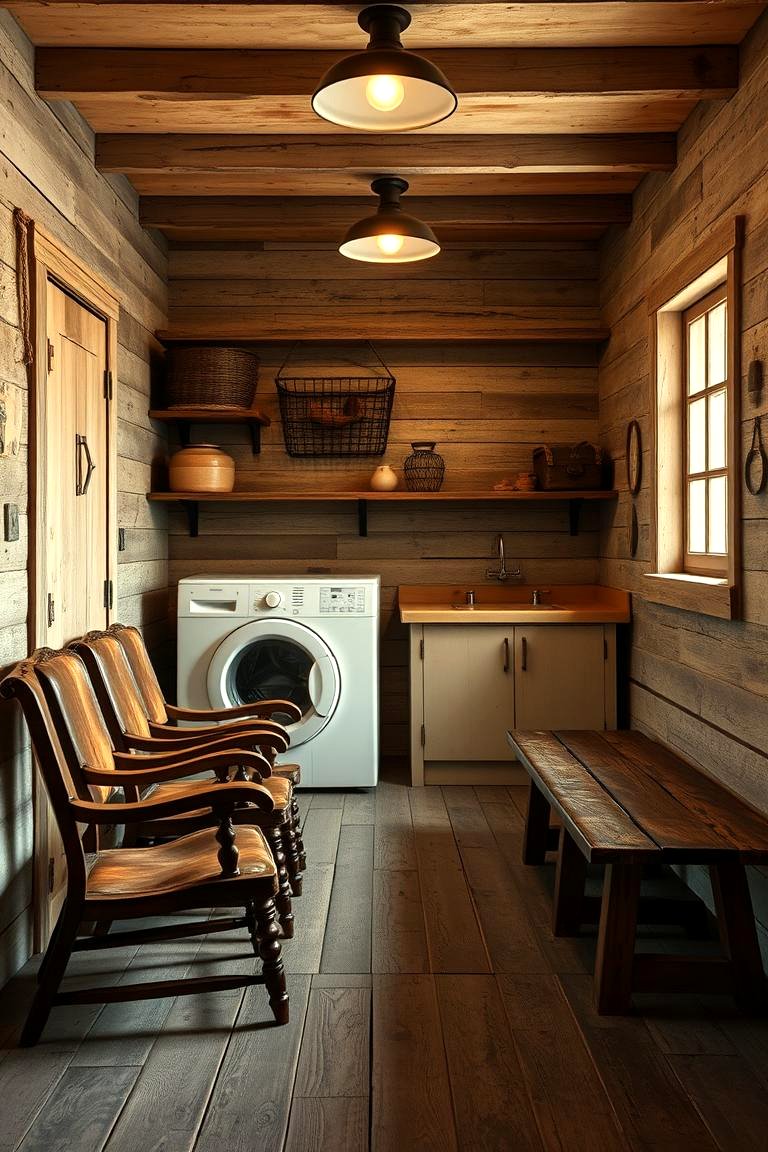 30 Rustic Laundry Room Ideas for Functional Farmhouse Style