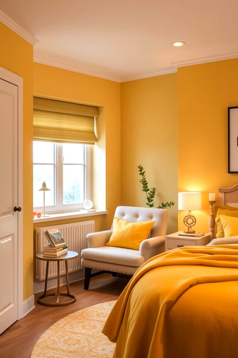 30 Yellow Bedroom Ideas to Brighten Your Sleep Space