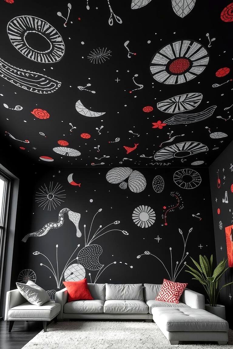 30 Modern Black Ceiling Design Ideas for Dramatic Interiors