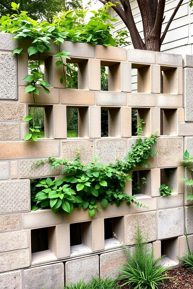 30 Creative Cinder Block Fence Designs for Outdoor Spaces