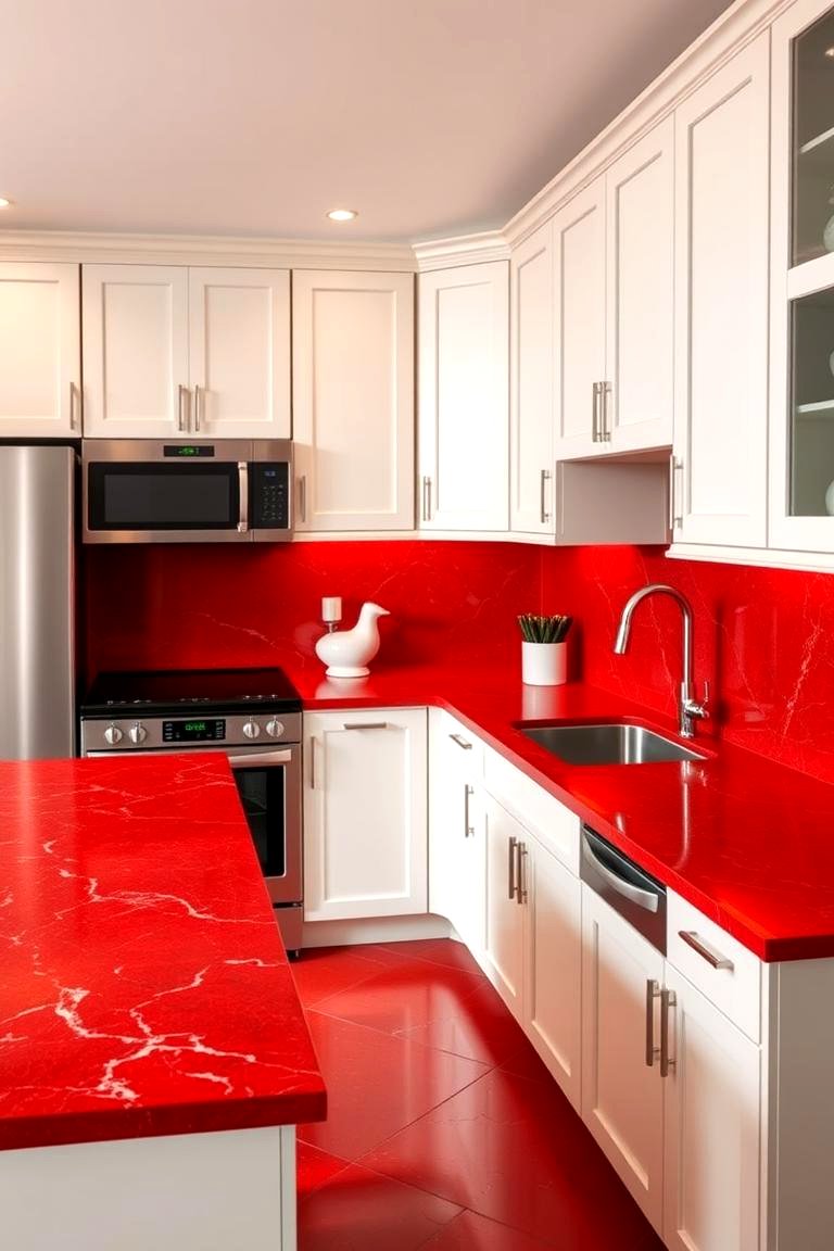 30 Bold Red Kitchen Ideas for a Vibrant Cooking Space