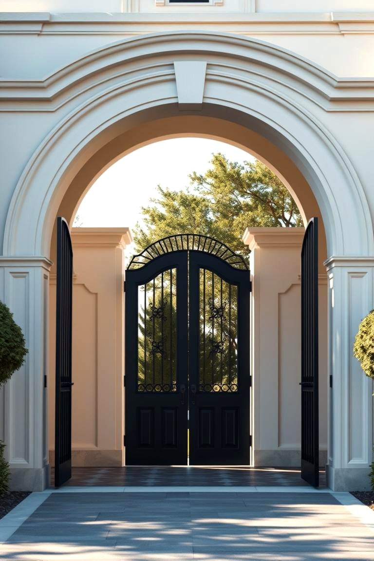 30 Inviting Front Gate Designs for Home Entrances