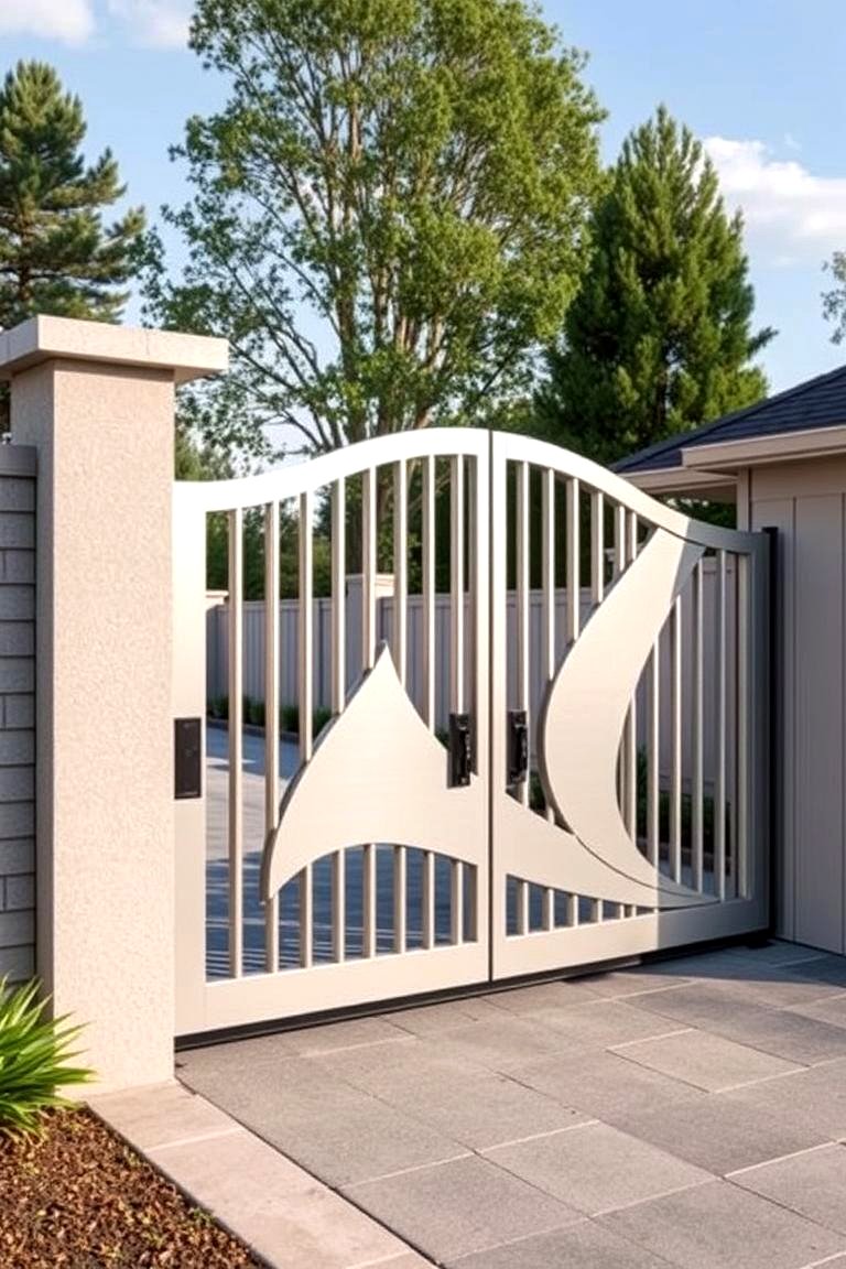 30 Stylish Driveway Gate Ideas for Curb Appeal