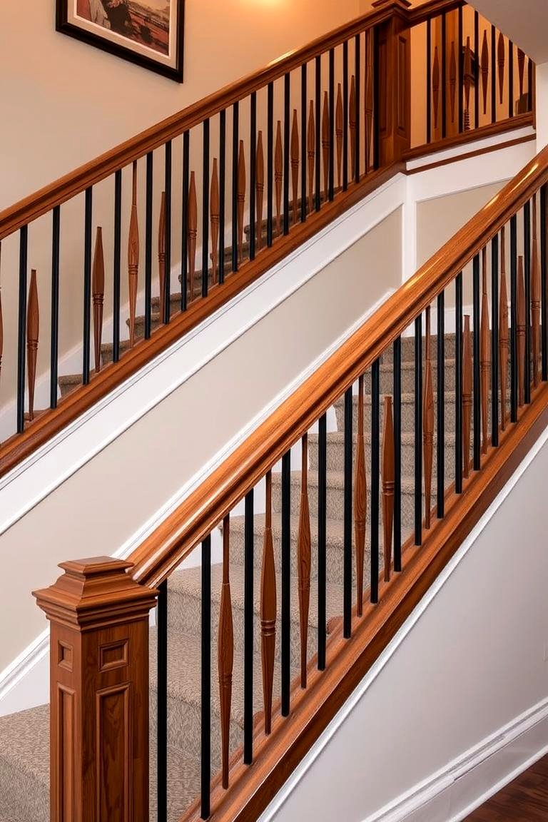 30 Wood Stair Railing Ideas for Warm Architectural Detail