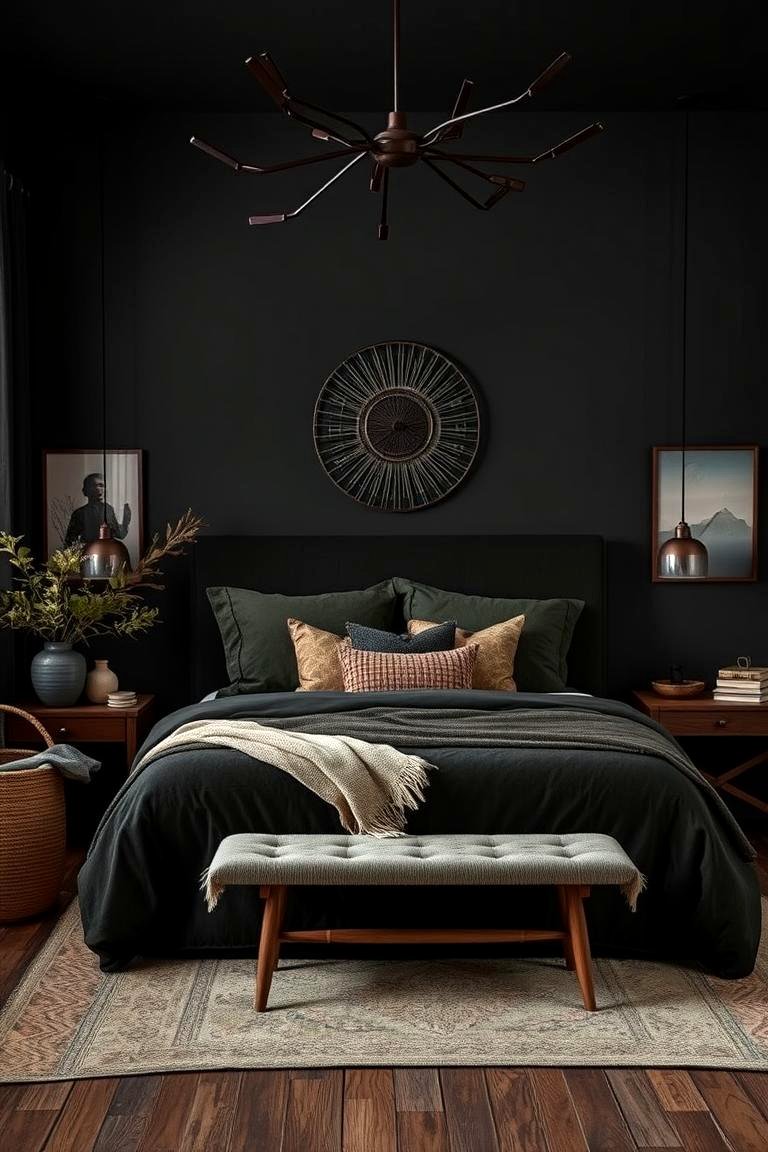 30 Moody Dark Boho Bedroom Decor Inspirations for Cozy Nights