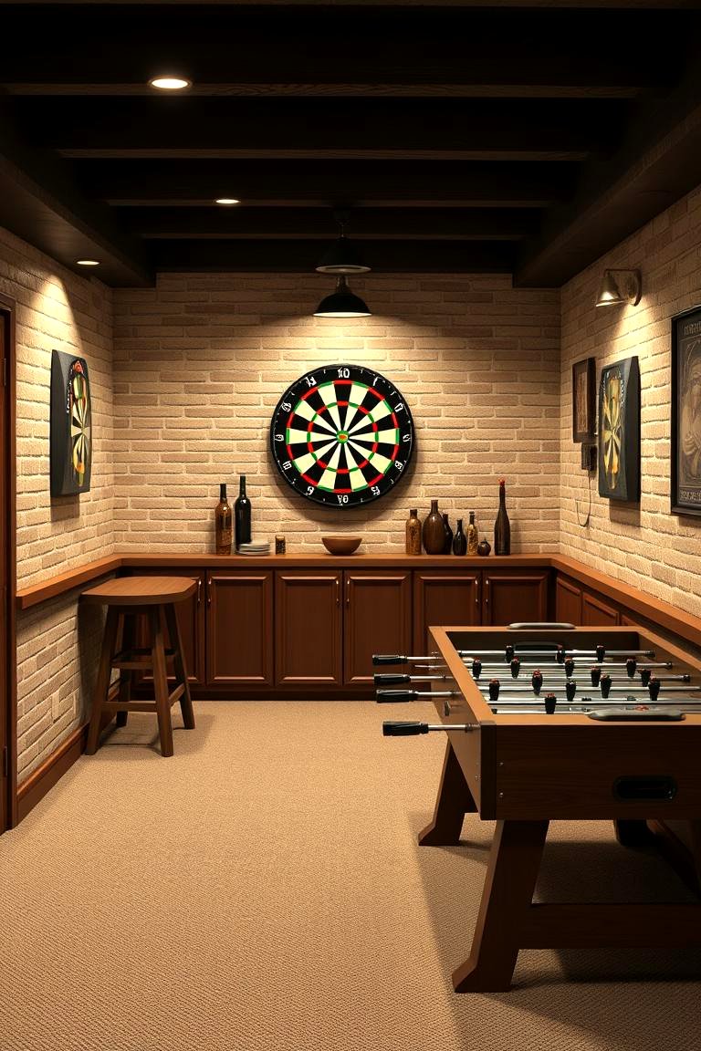 30 Fun Basement Game Room Ideas for Family Entertainment