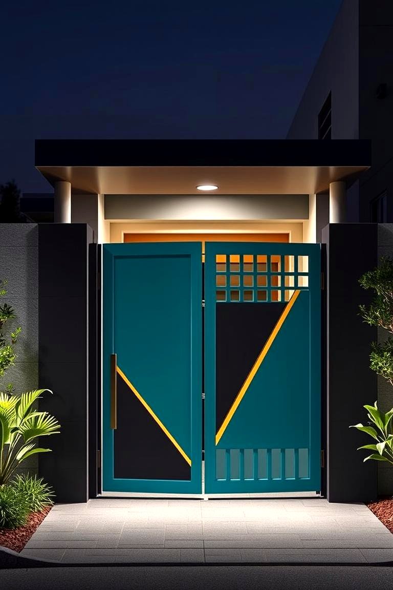 30 Inviting Front Gate Designs for Home Entrances