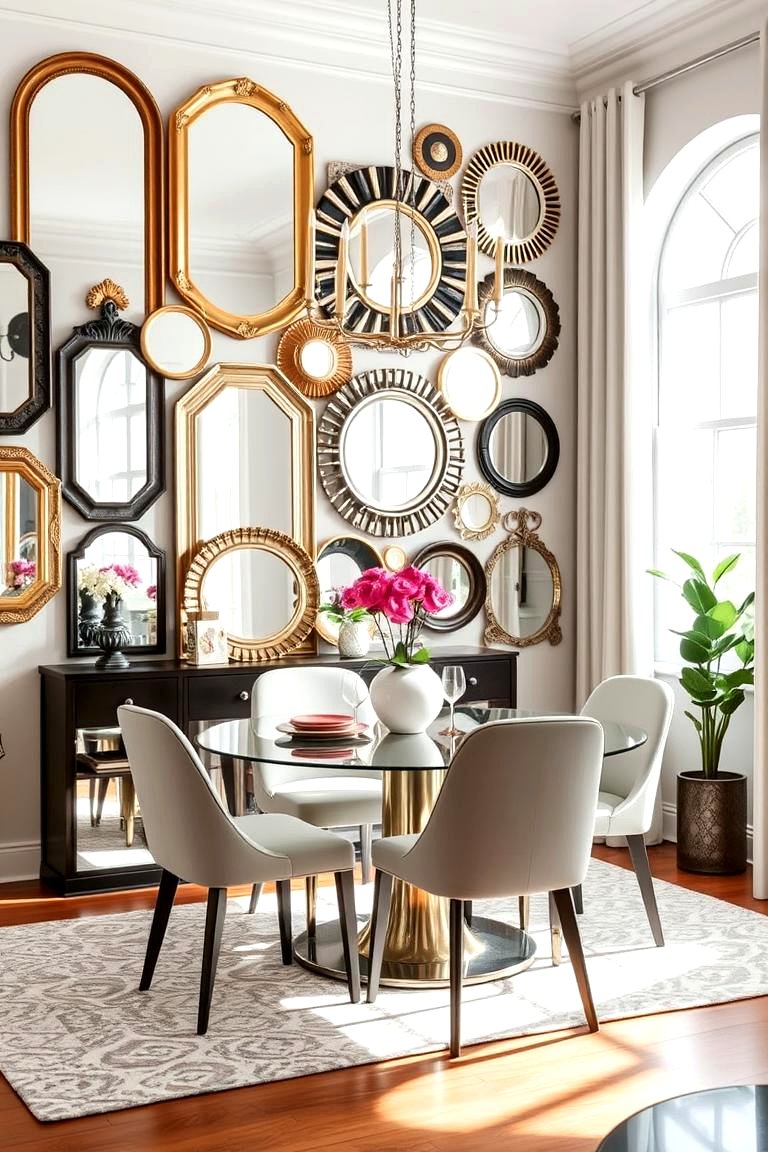 30 Stunning Dining Room Mirror Ideas for Elegance