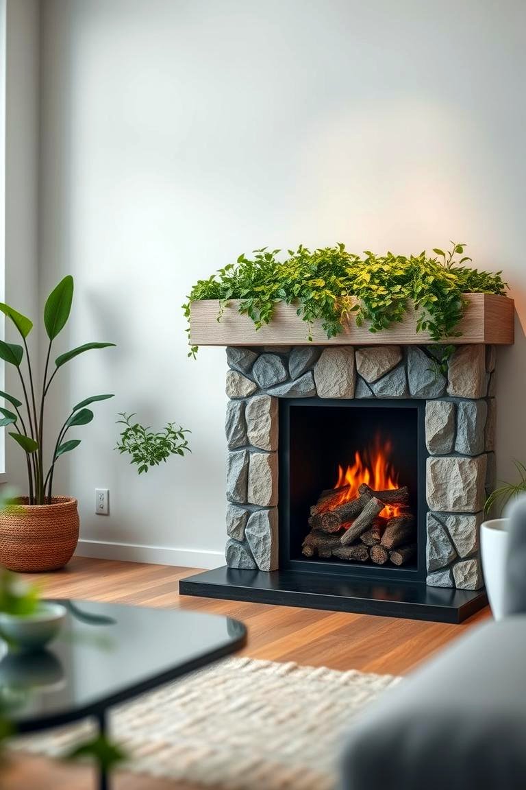 30 Faux Fireplace Ideas to Add Warmth Anywhere