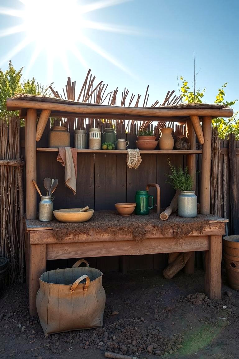 30 Mud Kitchen Ideas to Inspire Outdoor Kids' Play