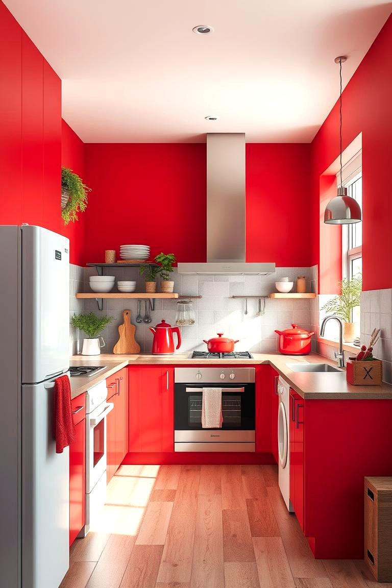 30 Bold Red Kitchen Ideas for a Vibrant Cooking Space