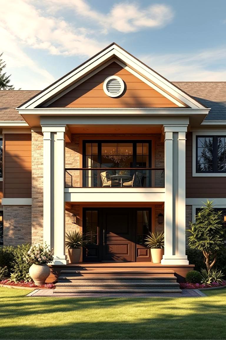 30 Brown Exterior House Color Ideas for Warm Curb Appeal