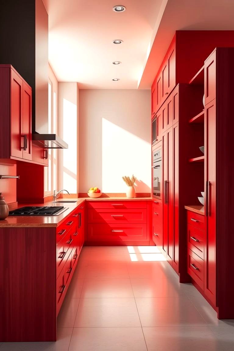 30 Bold Red Kitchen Ideas for a Vibrant Cooking Space