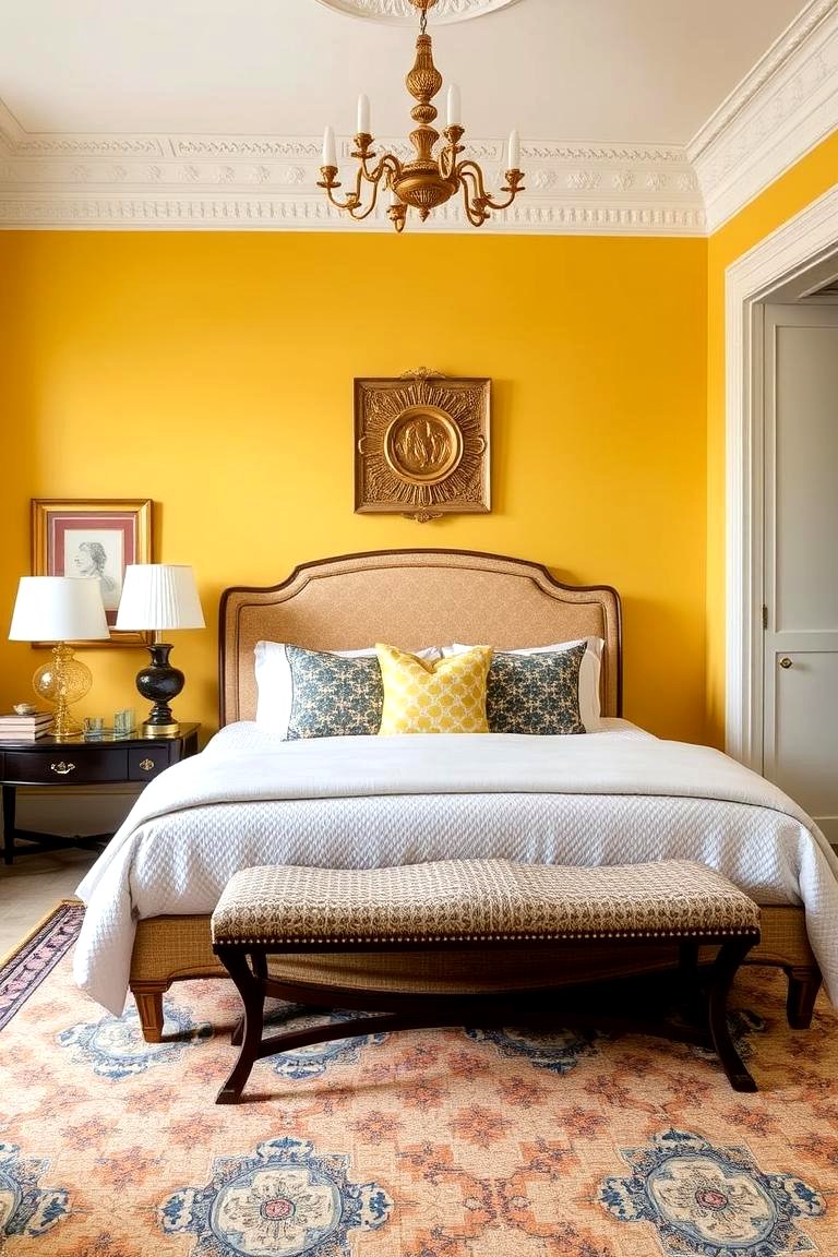 30 Yellow Bedroom Ideas to Brighten Your Sleep Space