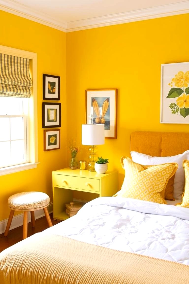30 Yellow Bedroom Ideas to Brighten Your Sleep Space