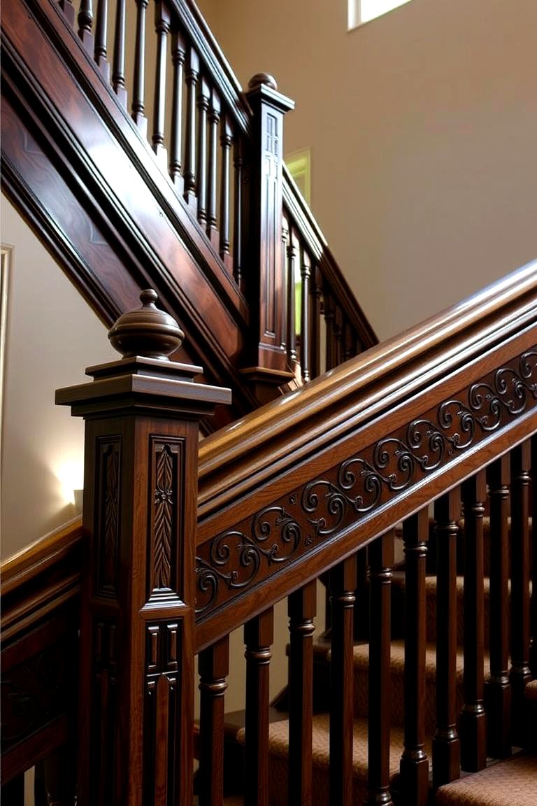 30 Wood Stair Railing Ideas for Warm Architectural Detail