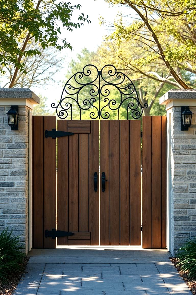30 Inviting Front Gate Designs for Home Entrances