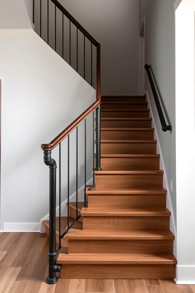 30 Rustic Farmhouse Stair Railing Ideas & Designs