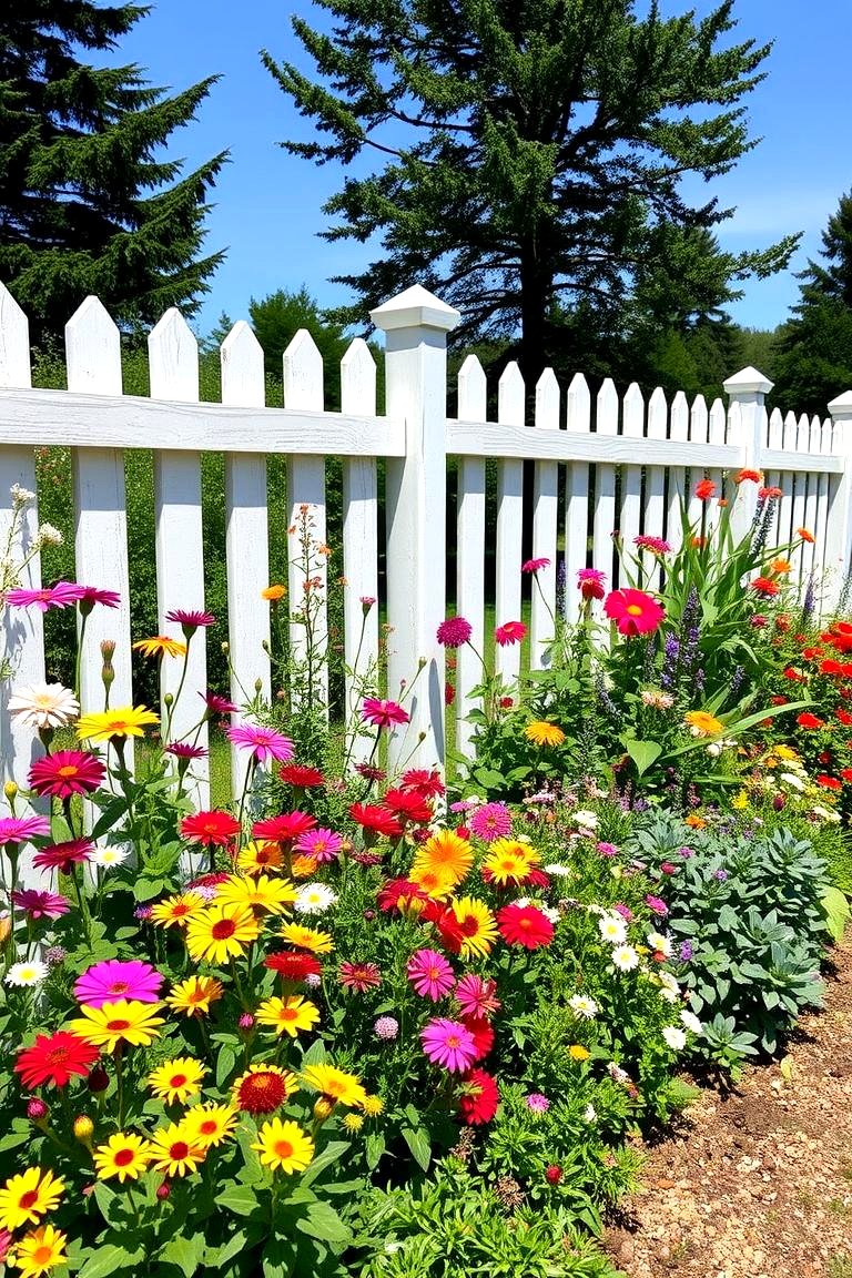 30 Simple Fence Line Landscaping Ideas for Curb Appeal