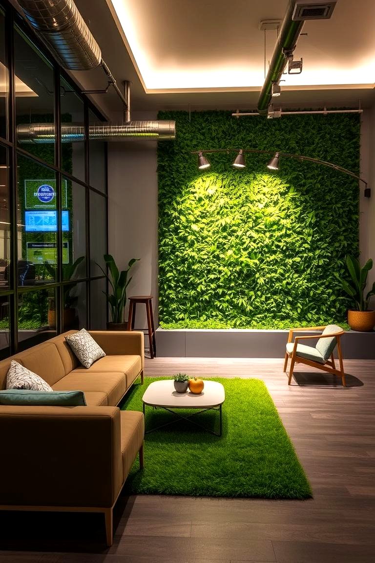 30 Artificial Grass Wall Design Ideas for Urban Oasis