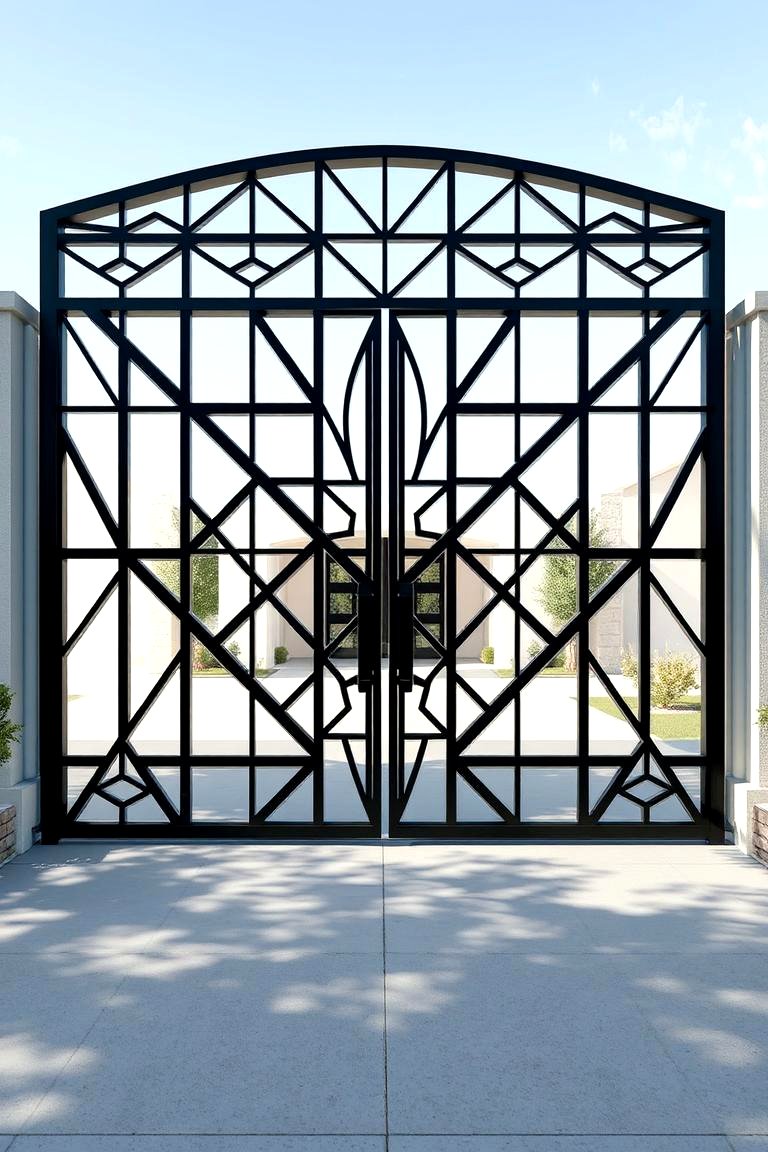 30 Inviting Front Gate Designs for Home Entrances