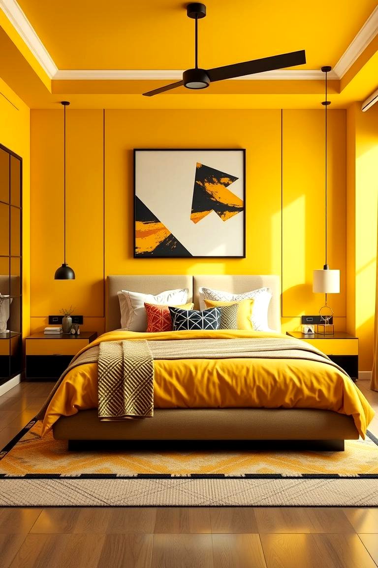 30 Yellow Bedroom Ideas to Brighten Your Sleep Space