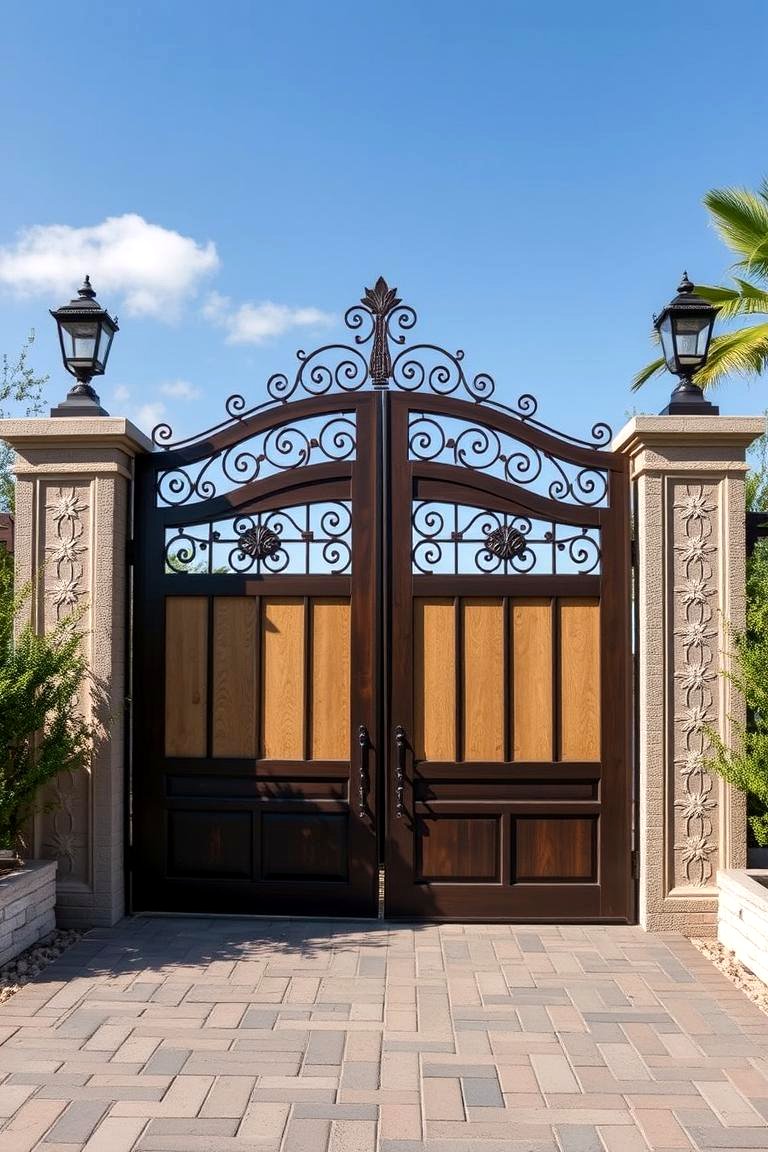 30 Stylish Driveway Gate Ideas for Curb Appeal