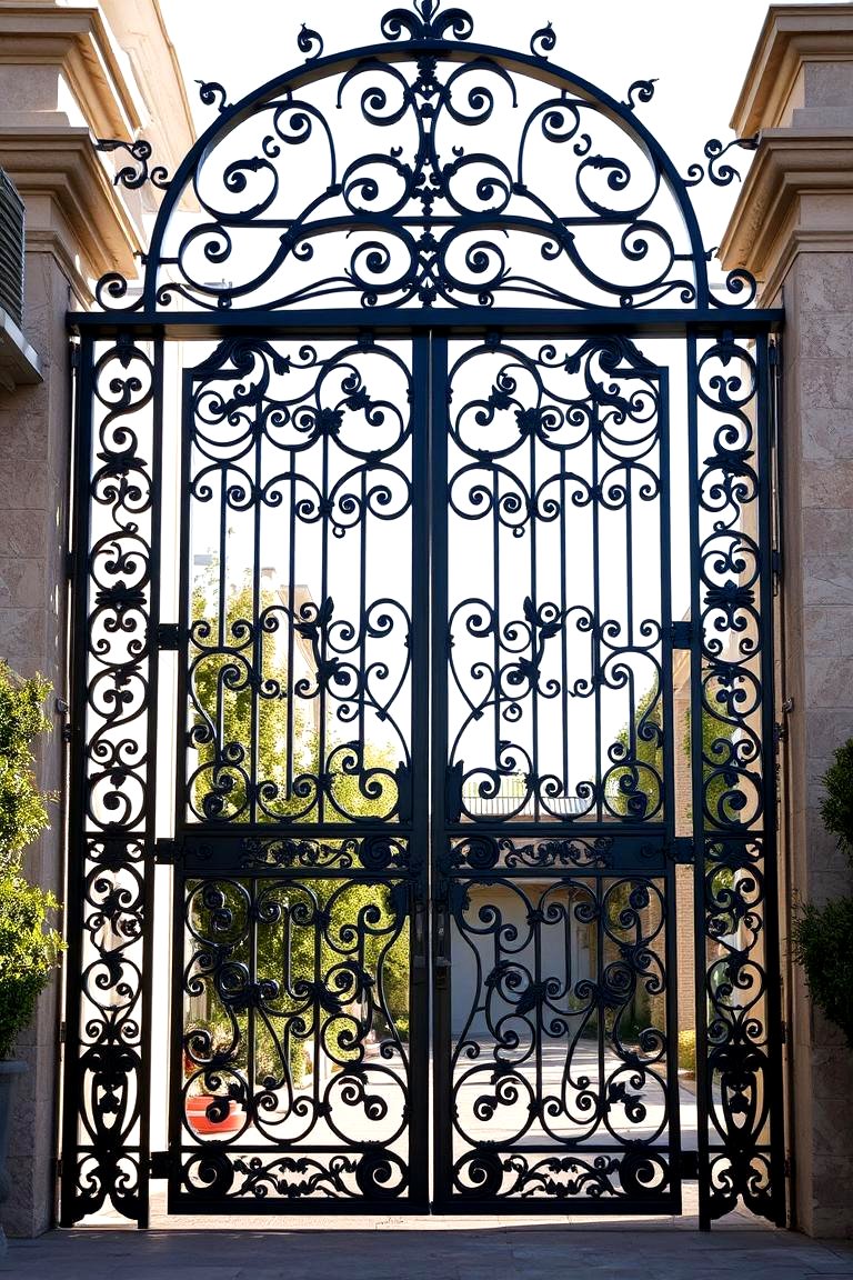 30 Inviting Front Gate Designs for Home Entrances