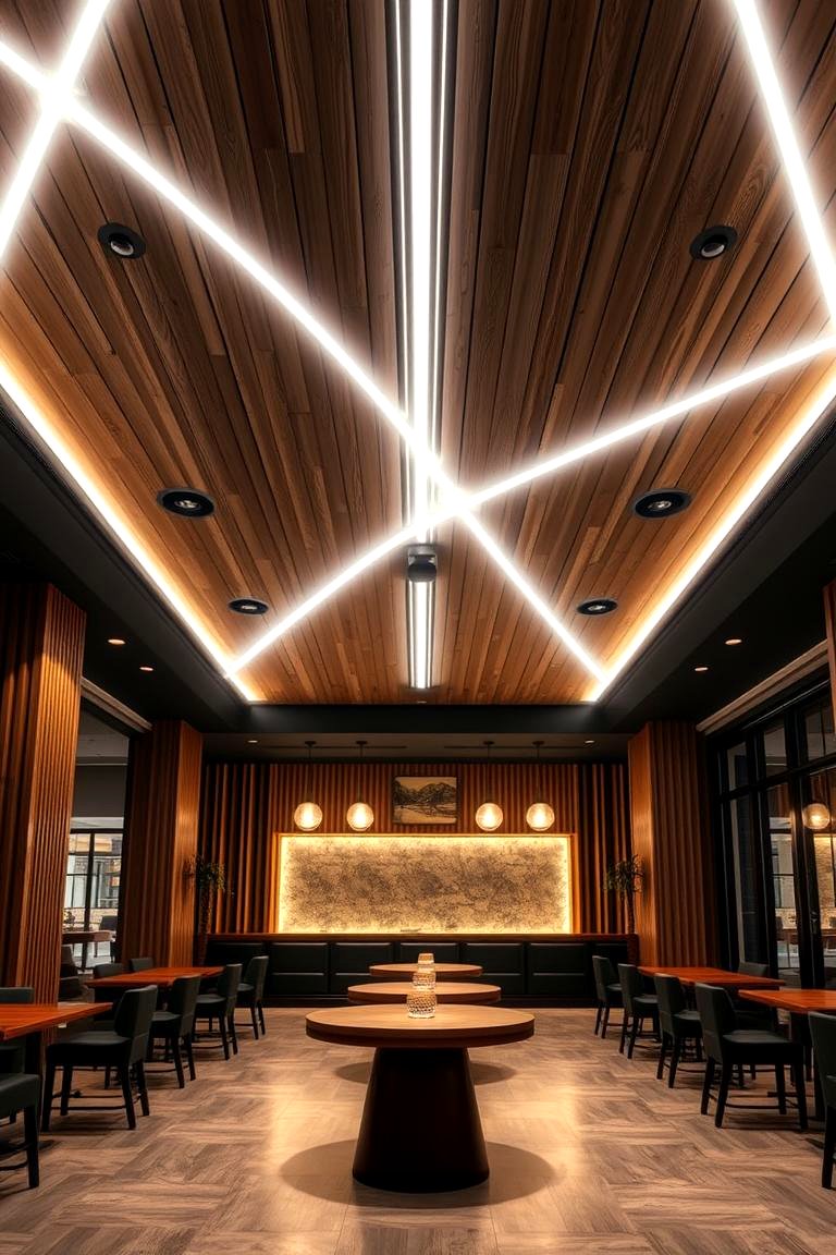 30 Wood Slat Ceiling Ideas for Textured Modern Interiors