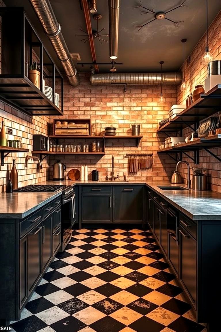 30 Kitchens with Checkered Floors: Retro-Inspired Designs