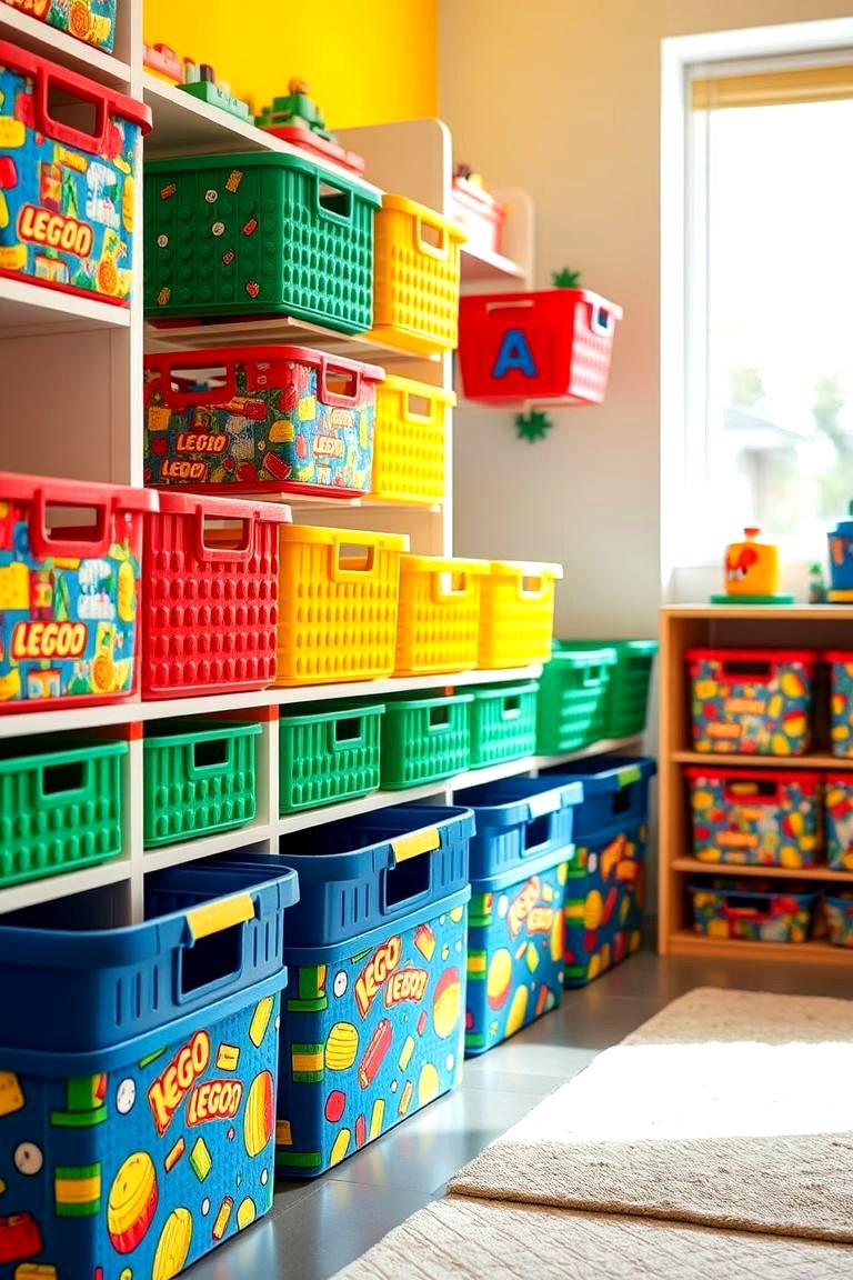 30 Creative Lego Storage Ideas to Organize Kids' Spaces