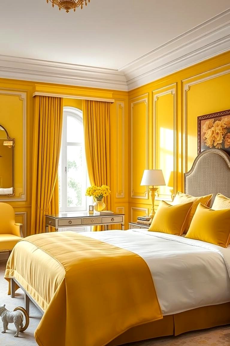 30 Yellow Bedroom Ideas to Brighten Your Sleep Space