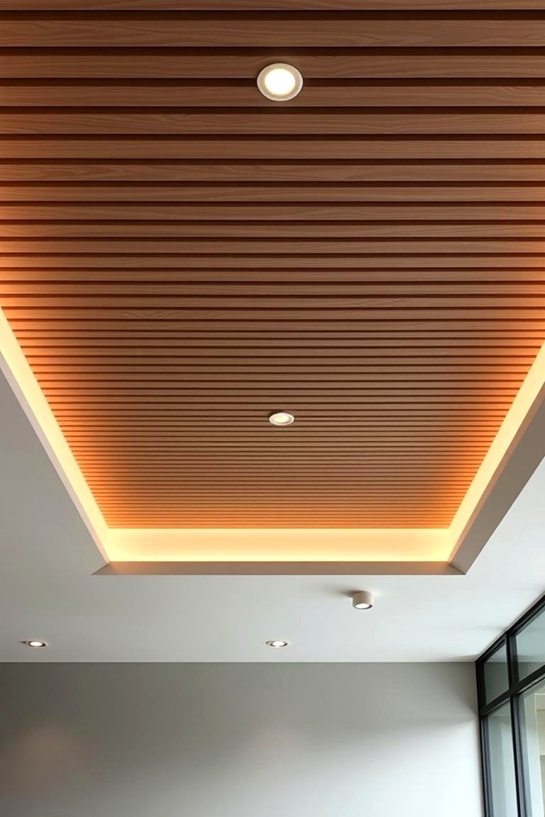 30 Wood Slat Ceiling Ideas for Textured Modern Interiors