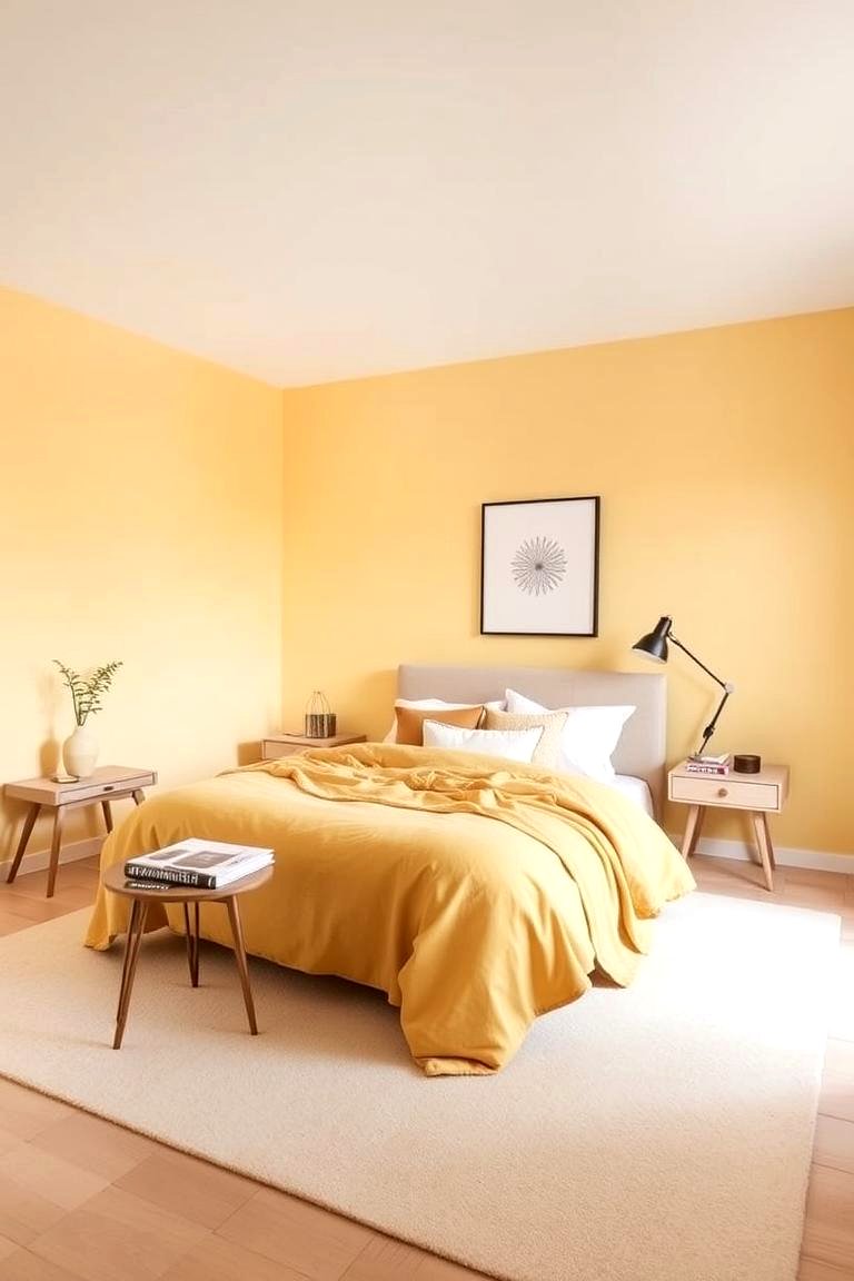 30 Yellow Bedroom Ideas to Brighten Your Sleep Space