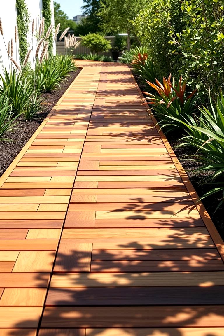 30 Wooden Walkway Ideas for Gardens and Outdoor Paths
