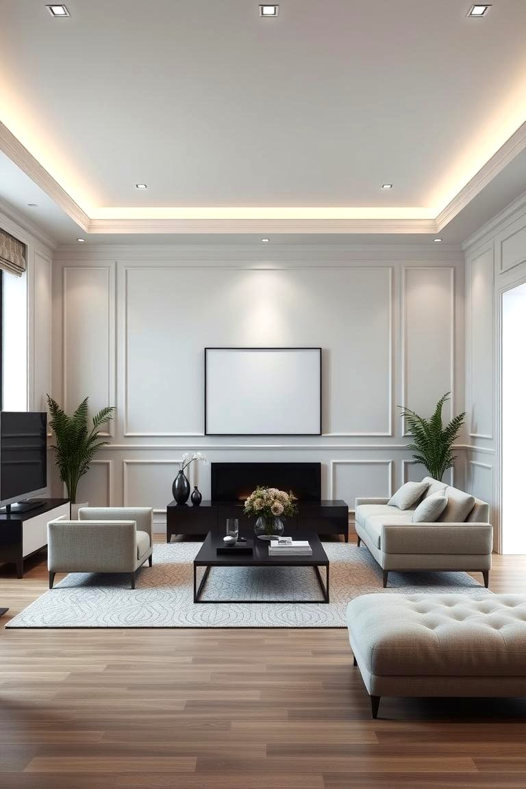 30 Elegant Living Room Wainscoting Ideas for Modern Homes