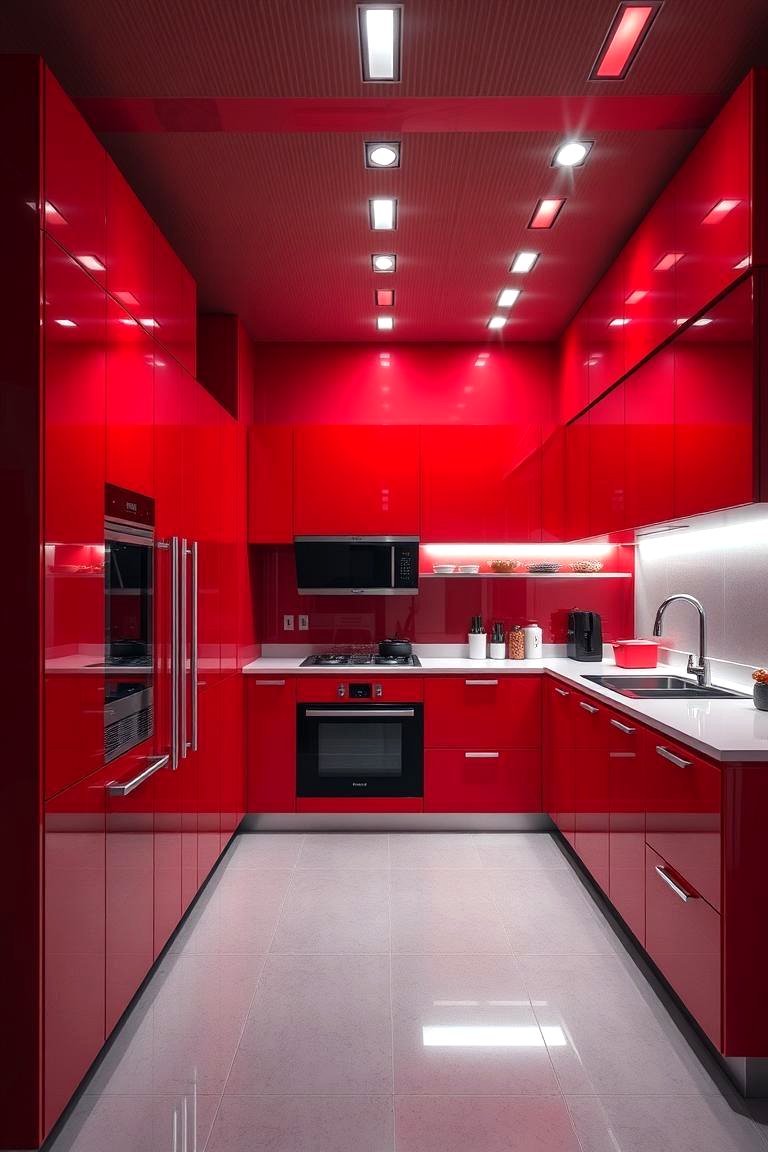 30 Bold Red Kitchen Ideas for a Vibrant Cooking Space