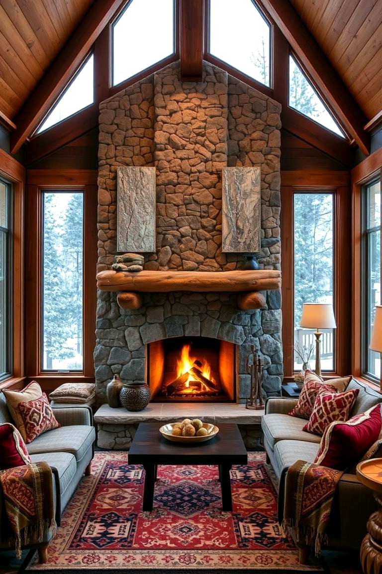 30 Sunroom With Fireplace Ideas for Year-Round Comfort