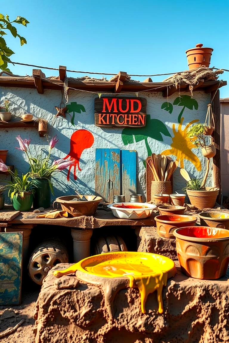30 Mud Kitchen Ideas to Inspire Outdoor Kids' Play