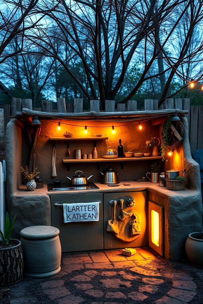 30 Mud Kitchen Ideas to Inspire Outdoor Kids' Play
