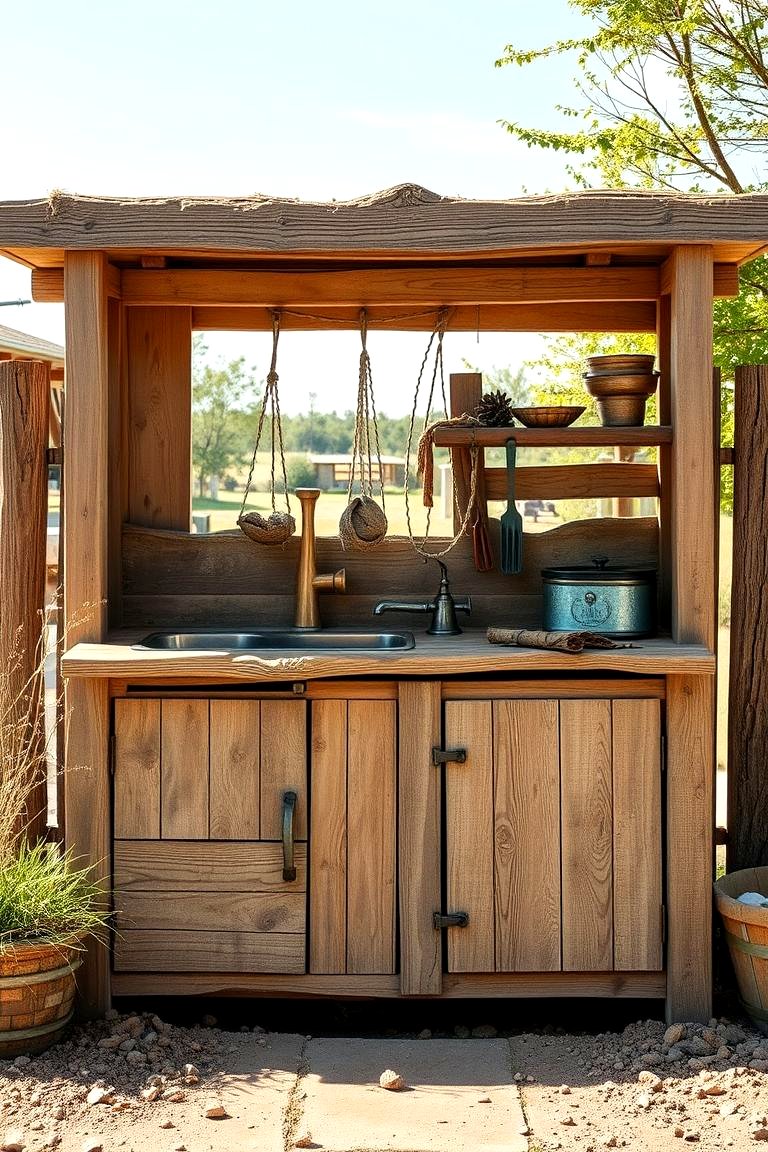 30 Mud Kitchen Ideas to Inspire Outdoor Kids' Play