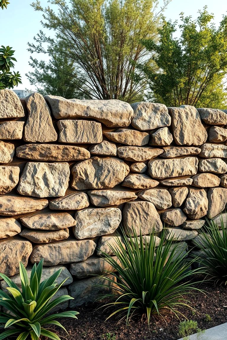 30 Natural Stone Wall Ideas for Rustic Outdoor Landscapes