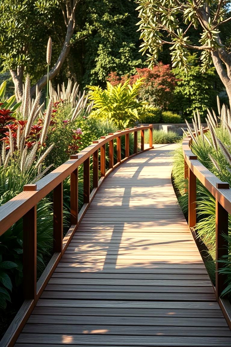 30 Wooden Walkway Ideas for Gardens and Outdoor Paths
