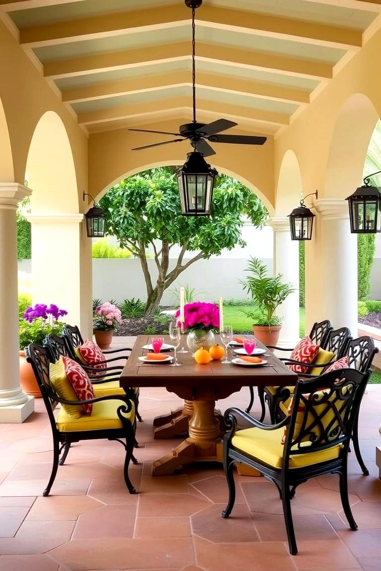 30 Spanish Style Front Porch Ideas for Mediterranean Charm