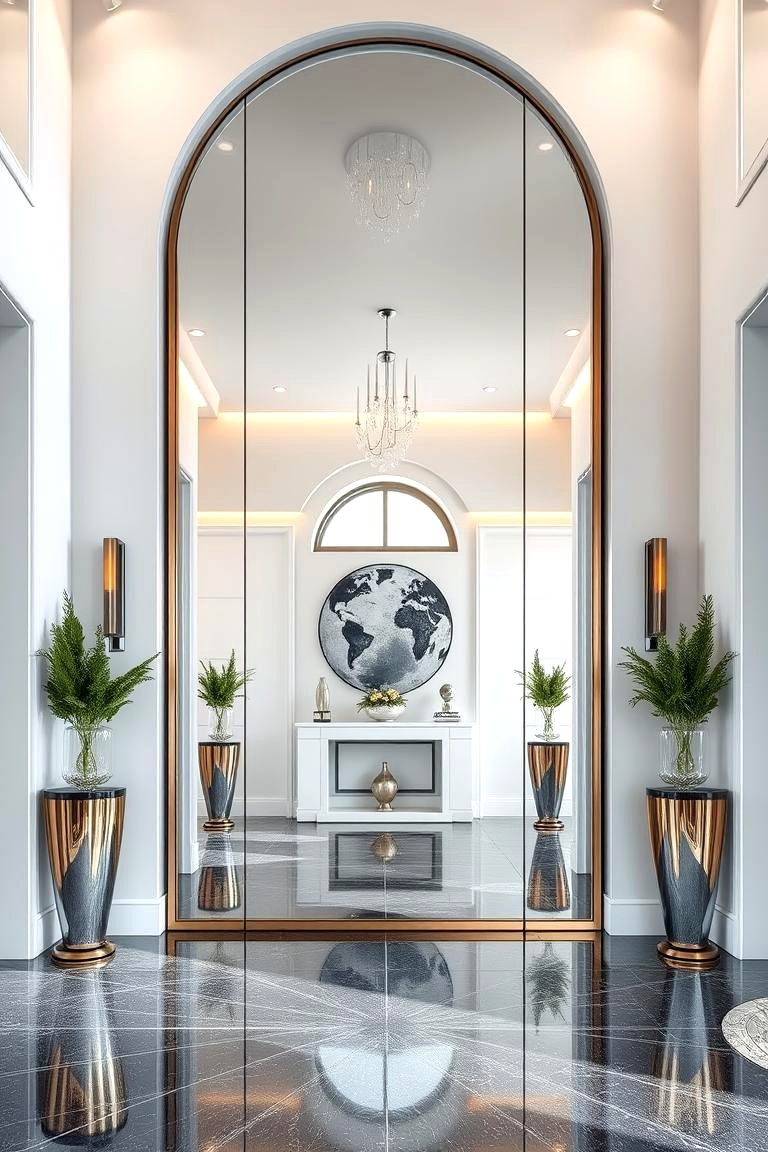 30 Statement Entryway Mirror Ideas to Brighten Narrow Spaces