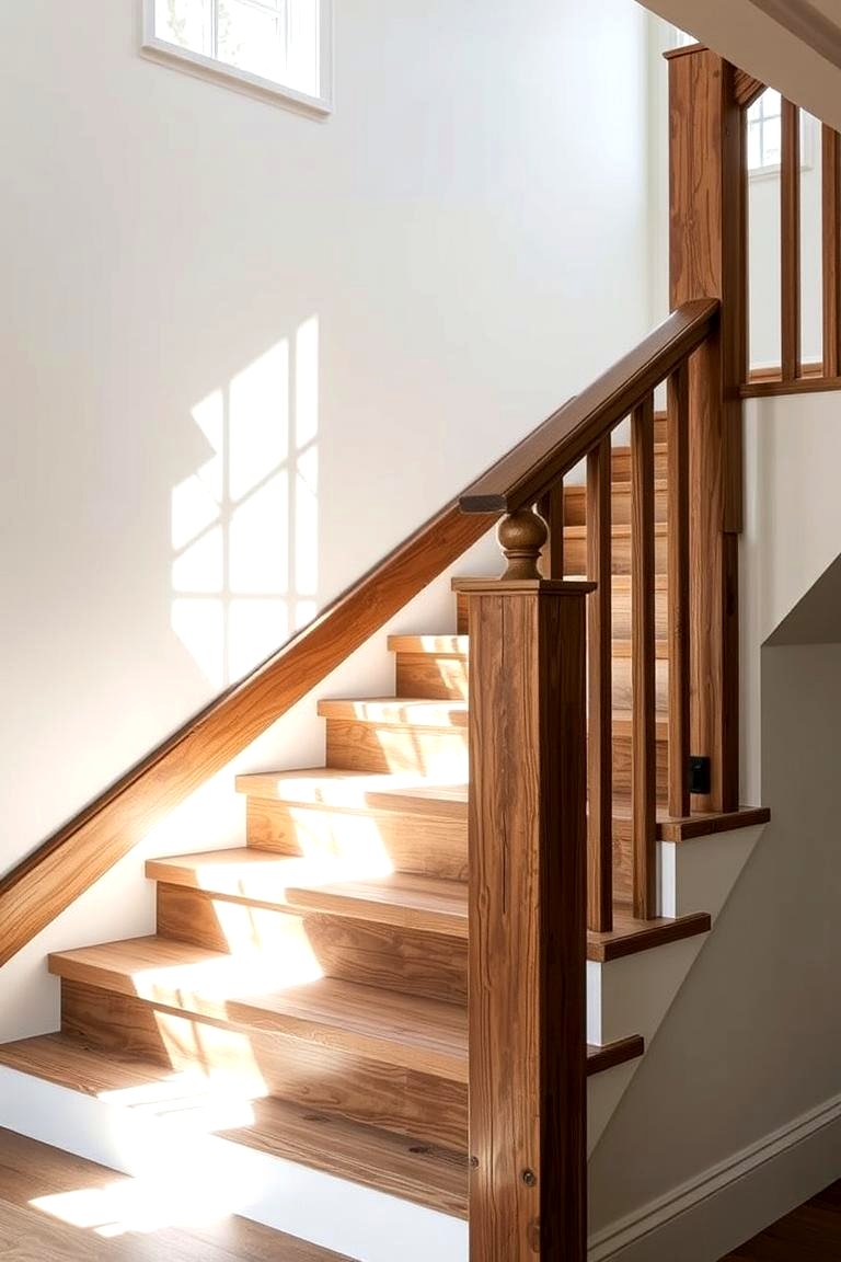 30 Wood Stair Railing Ideas for Warm Architectural Detail