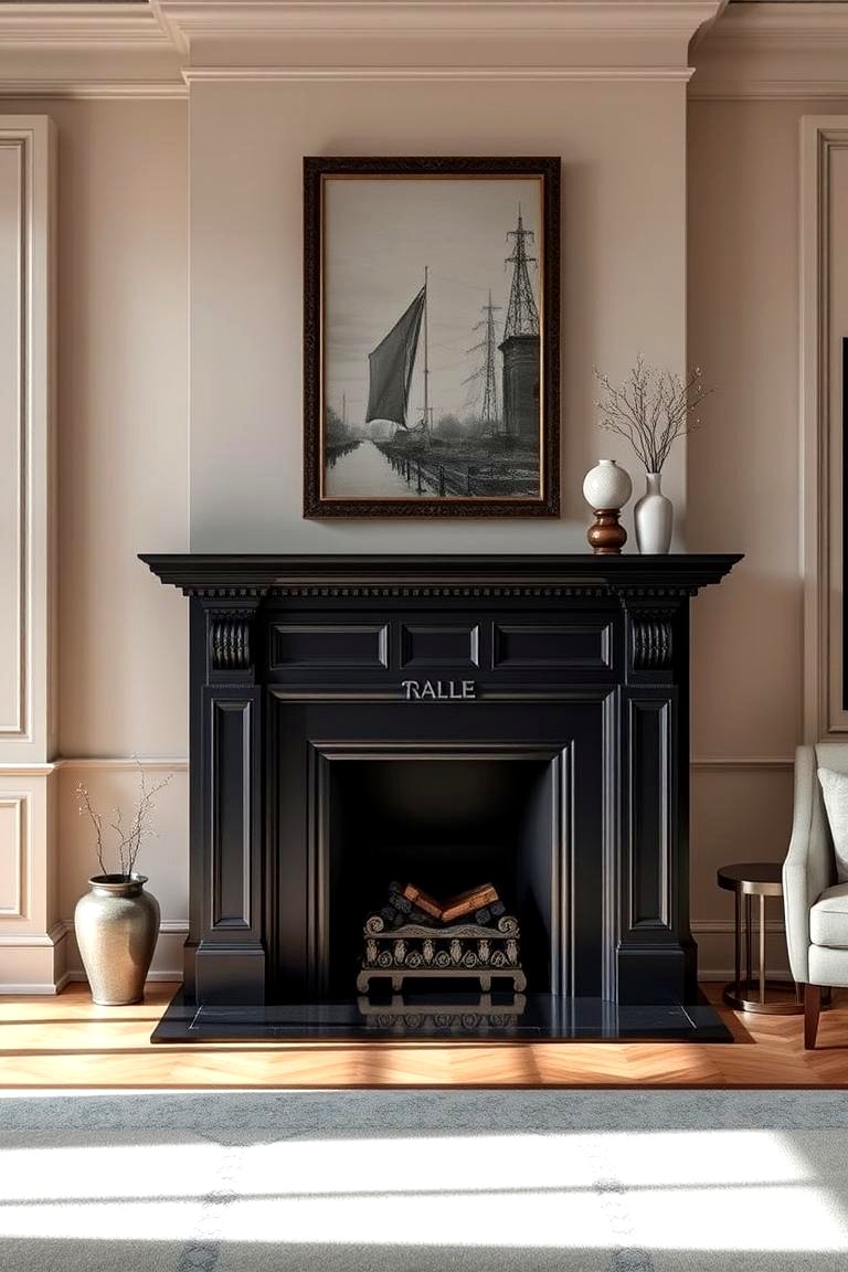 30 Bold Black Fireplace Ideas to Elevate Your Living Room