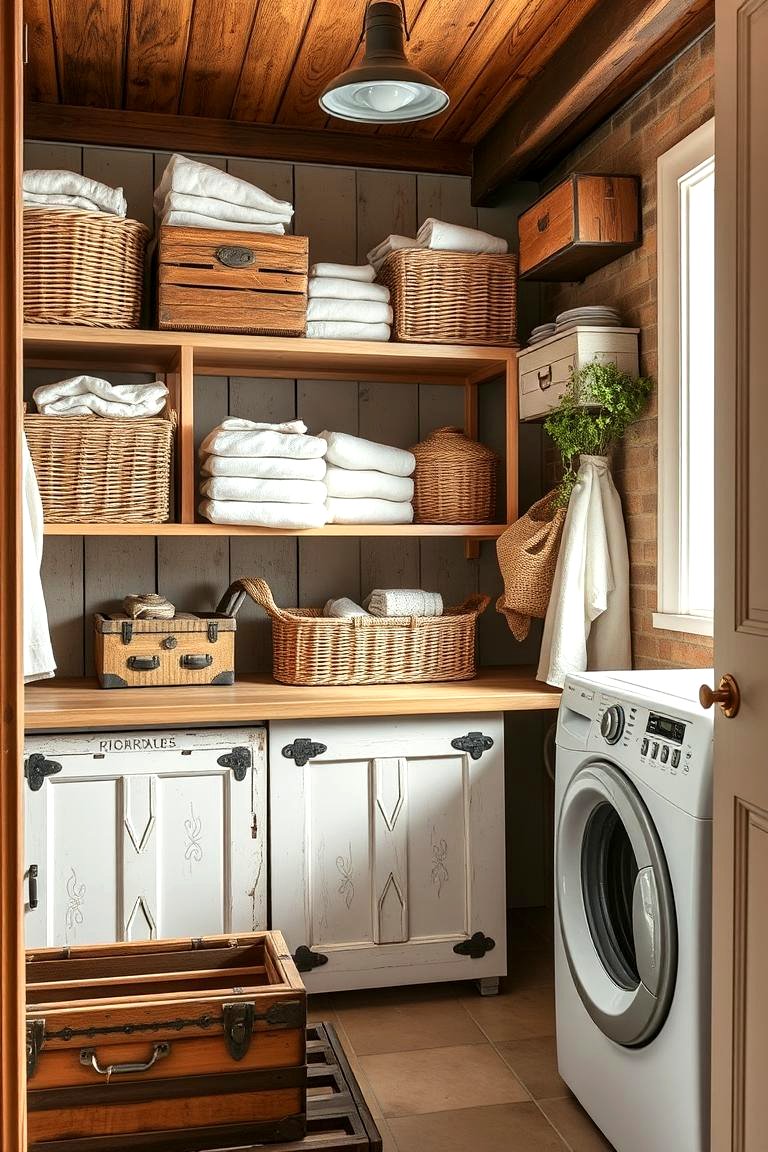 30 Rustic Laundry Room Ideas for Functional Farmhouse Style