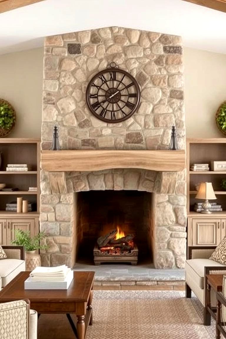 30 French Country Fireplace Ideas: Rustic Charm