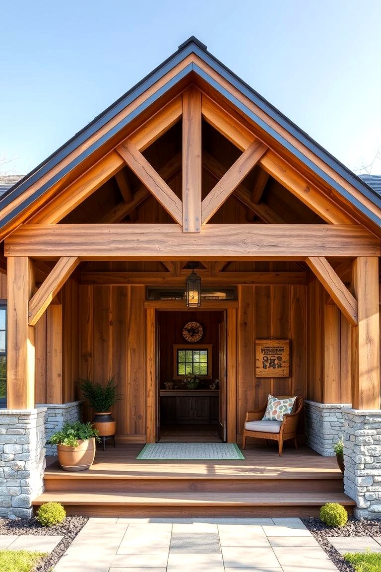 30 Barndominium Front Porch Ideas for Rustic Charm